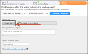 Allow Visitors to Download Documents on Landing Pages - Help & Support