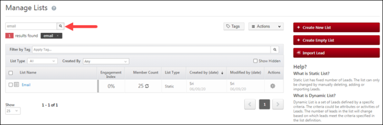 List Management - Feature Guide - Help & Support