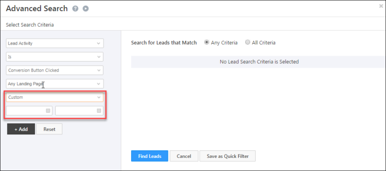 How to Use Advanced Search in LeadSquared? - Help & Support