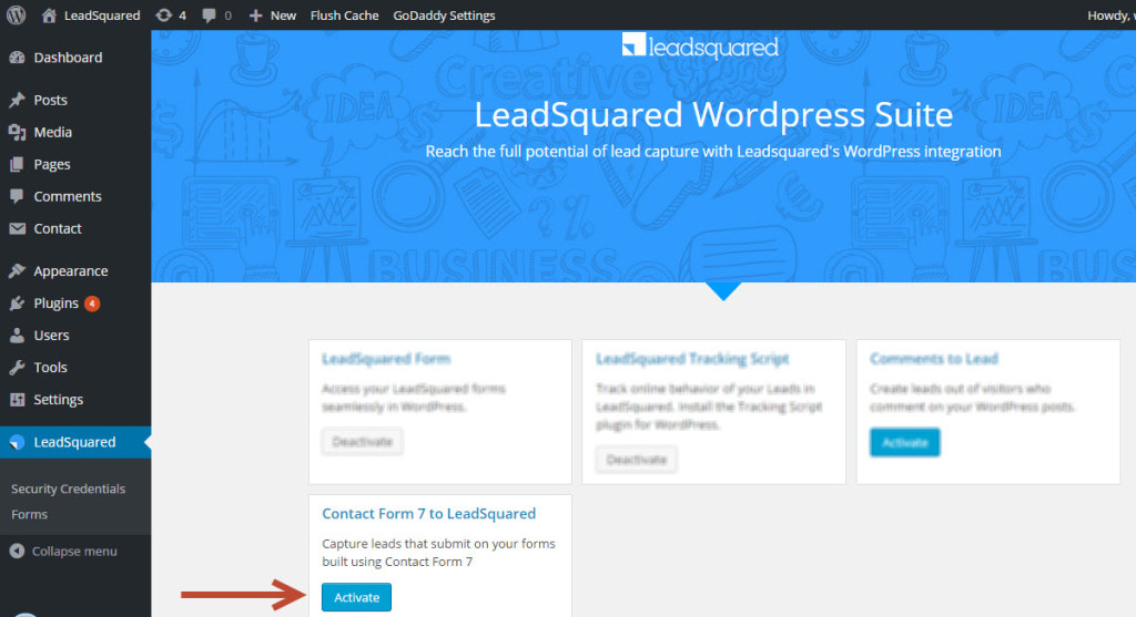 Configure LeadSquared WordPress Suite Contact Form 7 - Help & Support