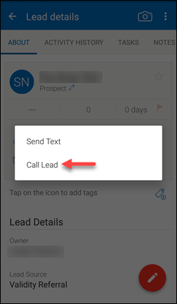 Make Outbound Calls and Send SMS from LeadSquared - Help & Support