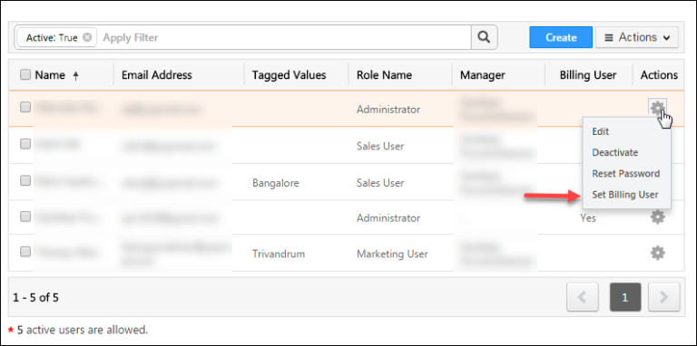 How to set an Administrator as the billing user? - Help & Support