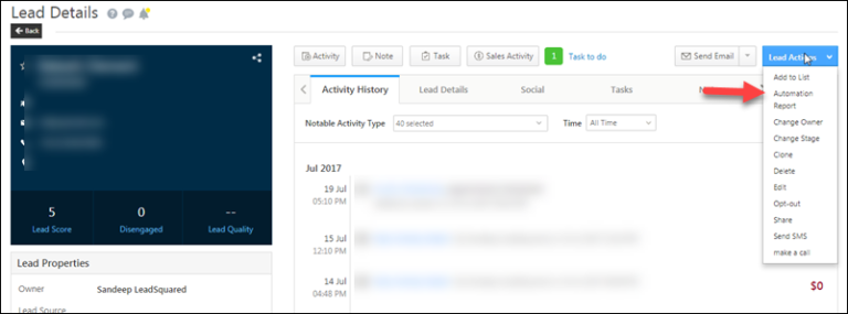 How to Create a Lead Automation? - Help & Support