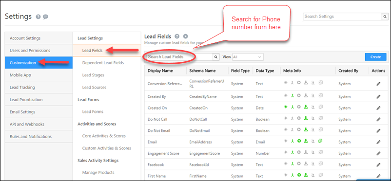 Mark Phone Number Fields as Unique in LeadSquared - Help & Support