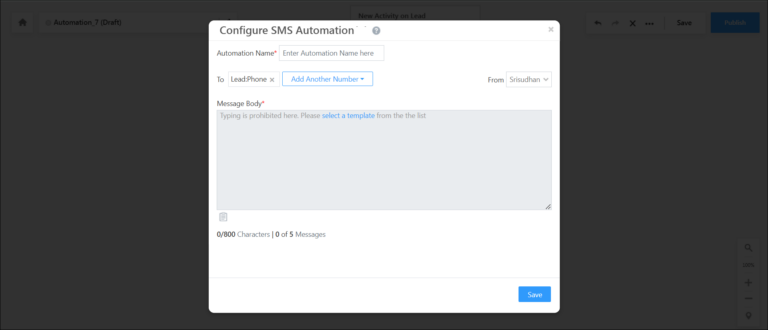 Lead Automation Actions - Messaging - Help & Support