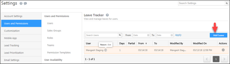 Leave Tracker - Help & Support