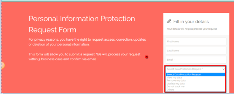 Data Protection and Privacy Settings - Help & Support