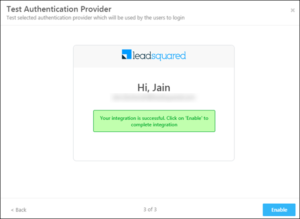 Authentication Provider Settings in LeadSquared - Help & Support