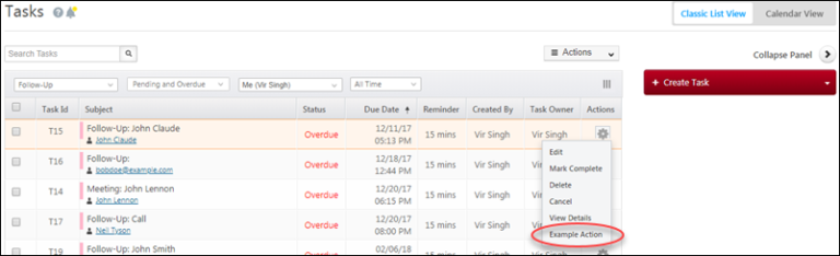 Custom Task Actions Connector - Help & Support