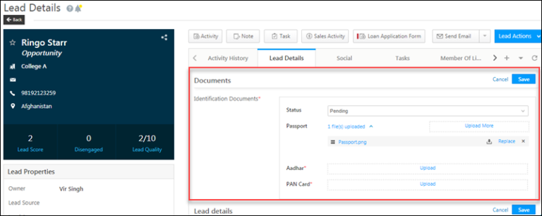 Adding Custom Field Sets to Leads - Help & Support