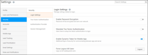 LeadSquared Security Settings - Login Settings - Help & Support