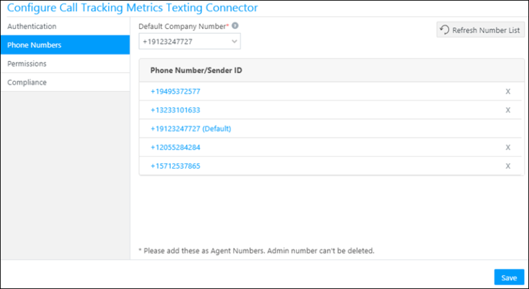 Call Tracking Metrics Texting Connector - Help & Support