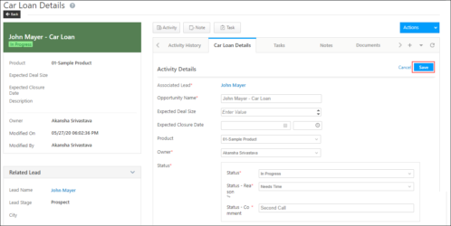 Opportunity Details Page - Help & Support
