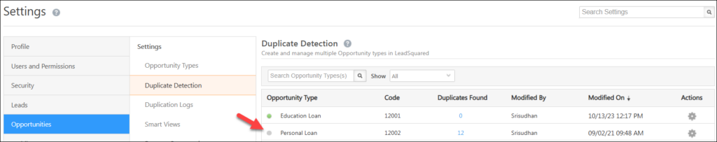 Opportunity Duplicate Detection - Help & Support