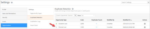 Opportunity Duplicate Detection - Help & Support