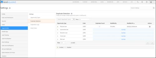 Opportunity Duplicate Detection - Help & Support