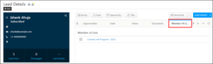 Lead Details Page - Help & Support
