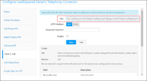 Opportunity Integrations in Telephony - Help & Support
