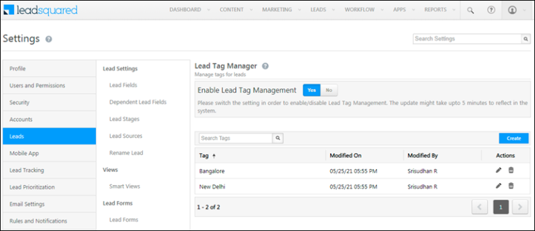 LeadSquared Mobile App Updates – Android (v12.3) - Help & Support