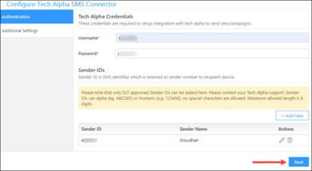 Tech Alpha SMS Connector - Help & Support