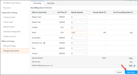 Billing and Usage - Help & Support