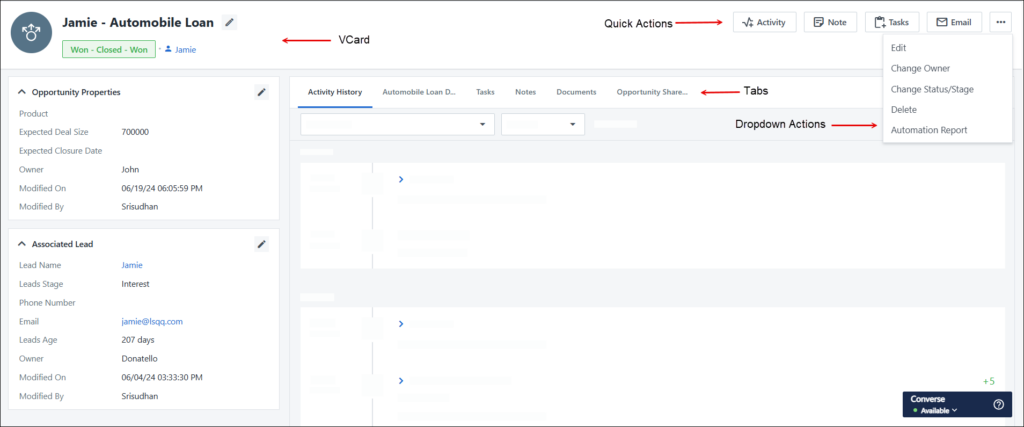 Customize the Lead Details Page/View (LDVC) - Help & Support