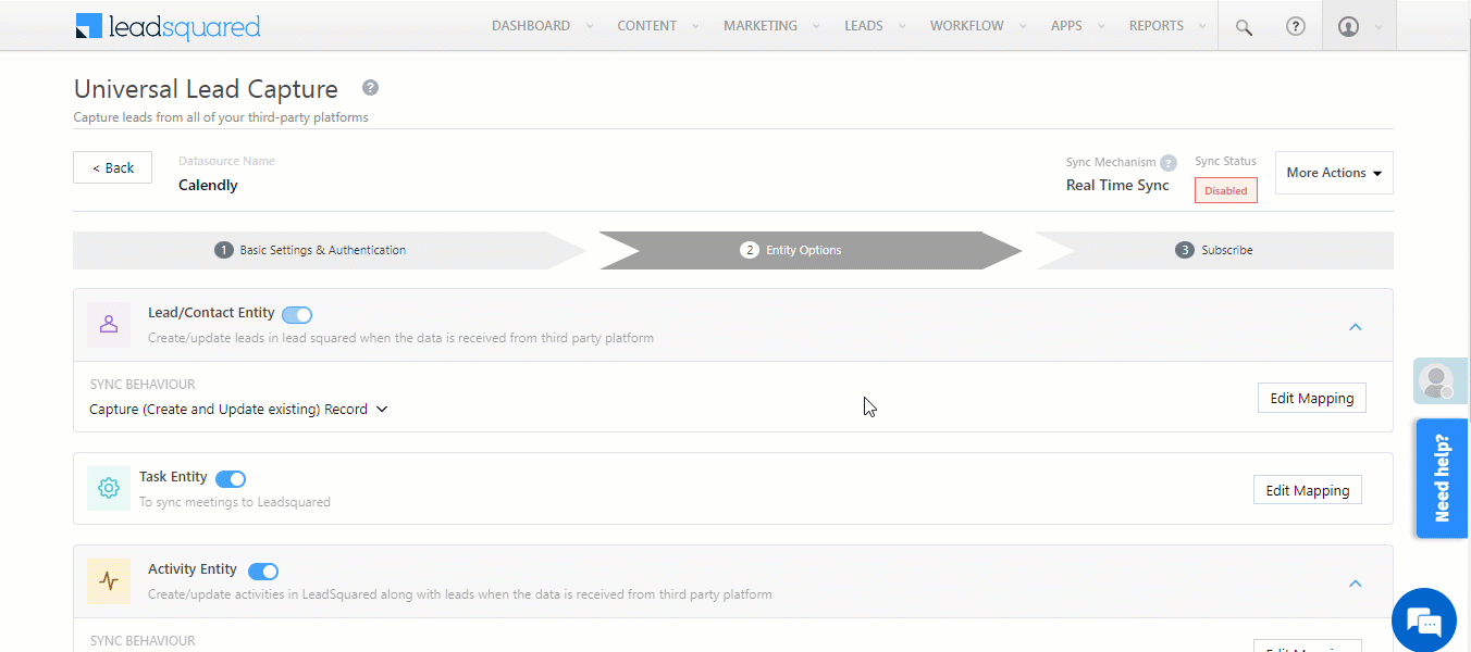 Integrate Calendly with LeadSquared - Help & Support