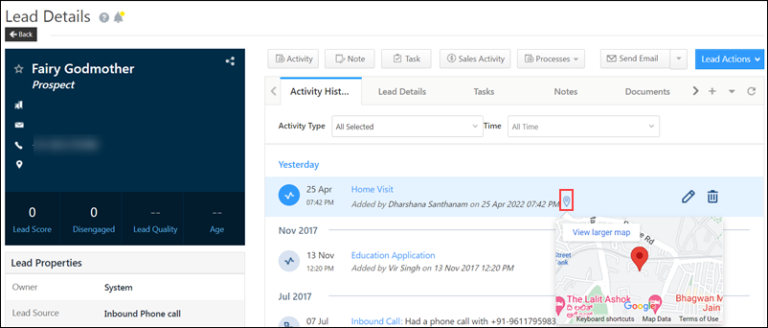 Enable Geotracking for LeadSquared Mobile App Users - Help & Support