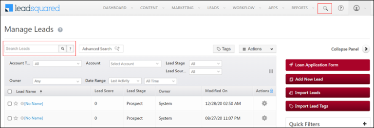 Quick Search - Help & Support