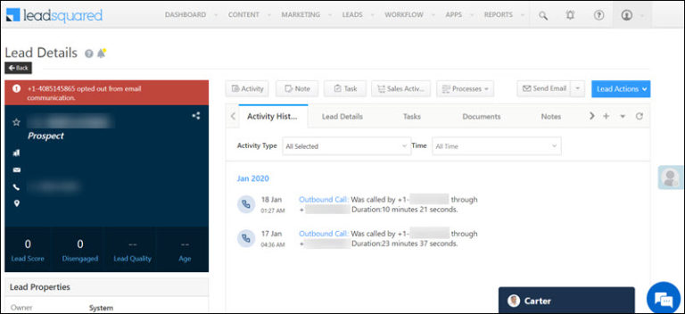 Initiate Mobile Calls From LeadSquared's Web Platform - Help & Support