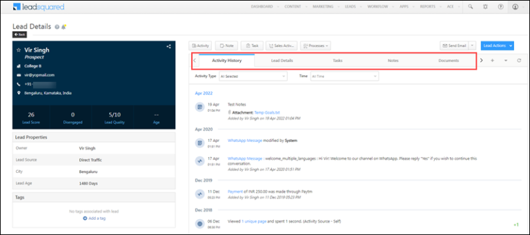 Customize the Lead Details Page/View (LDVC) - Help & Support