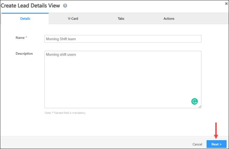 Customize the Lead Details Page/View (LDVC) - Help & Support