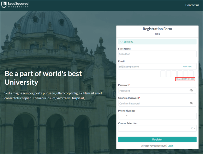 Cutomize Your Lead Details Page, LeadSquared Login Passwords for Your ...