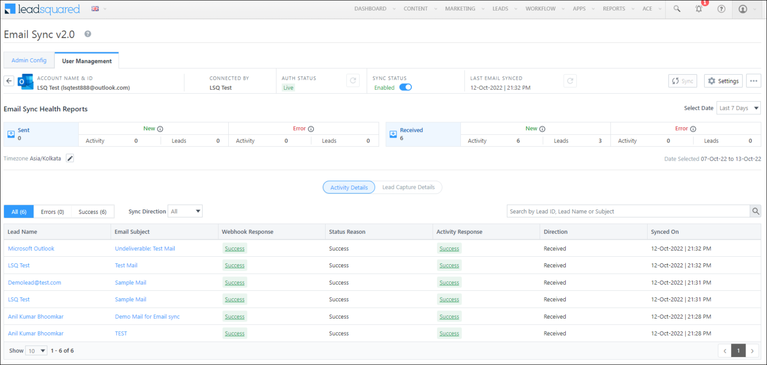 Connect Your Outlook/Gmail Inbox with LeadSquared - Help & Support