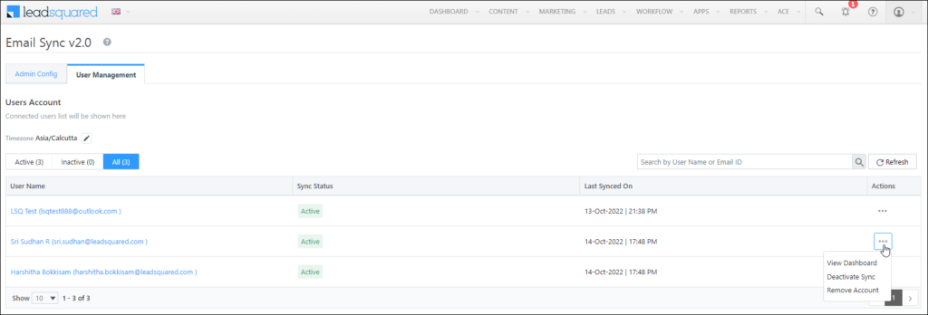 Email Sync Connector Set-up for Admin Users - Help & Support