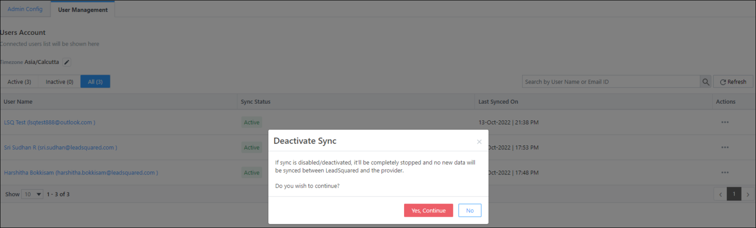 Email Sync Connector Set-up for Admin Users - Help & Support