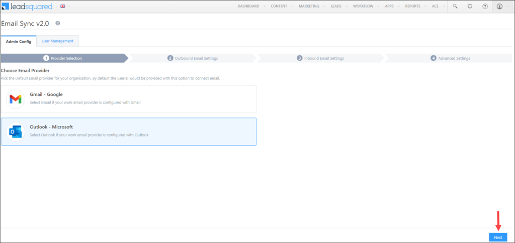 Email Sync Connector Set-up for Admin Users - Help & Support