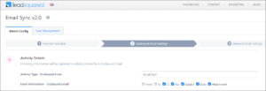 Email Sync Connector Set-up for Admin Users - Help & Support