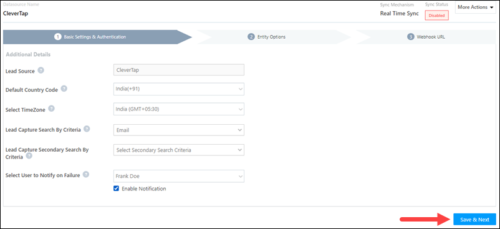Integrate CleverTap with LeadSquared - Help & Support