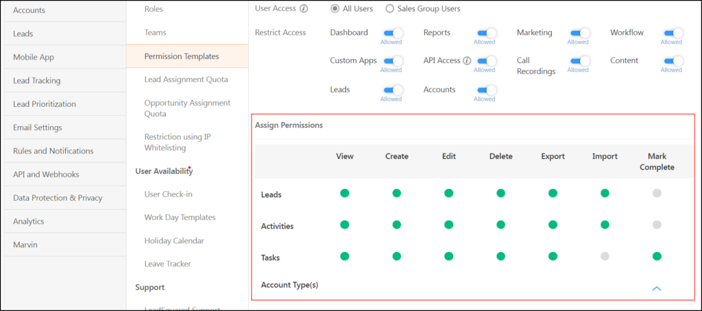 How to Create a Permission Template? - Help & Support