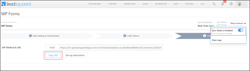 Integrate WP Forms with LeadSquared - Help & Support