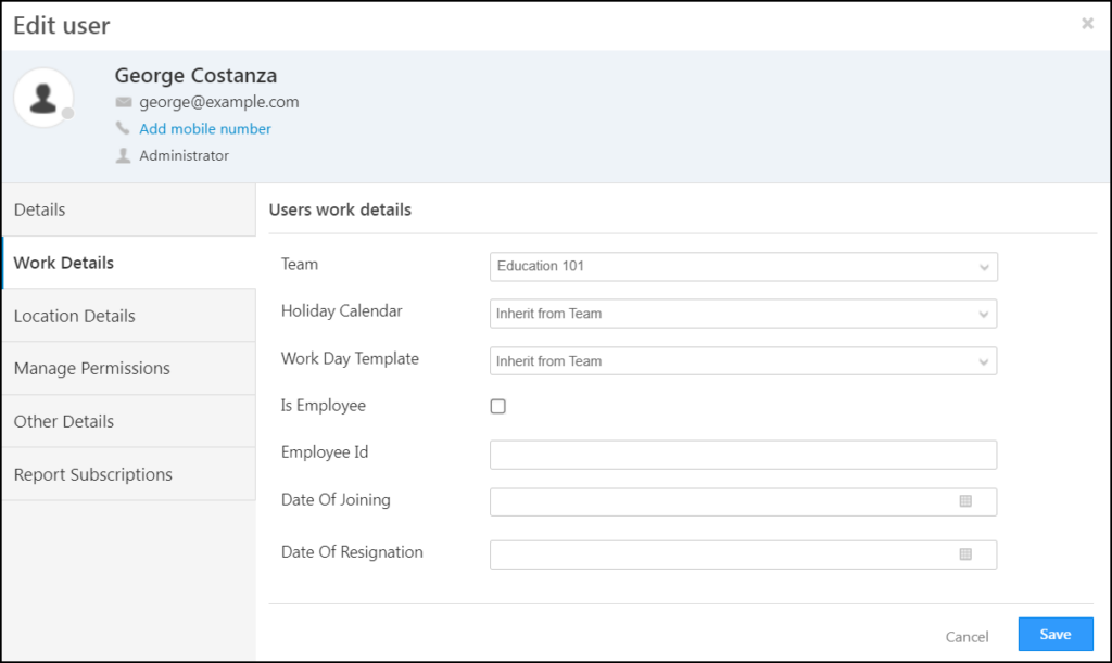 Manage Users - Help & Support