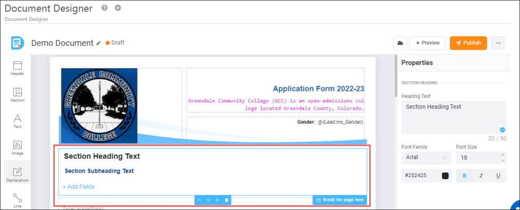 Document Designer - Help & Support