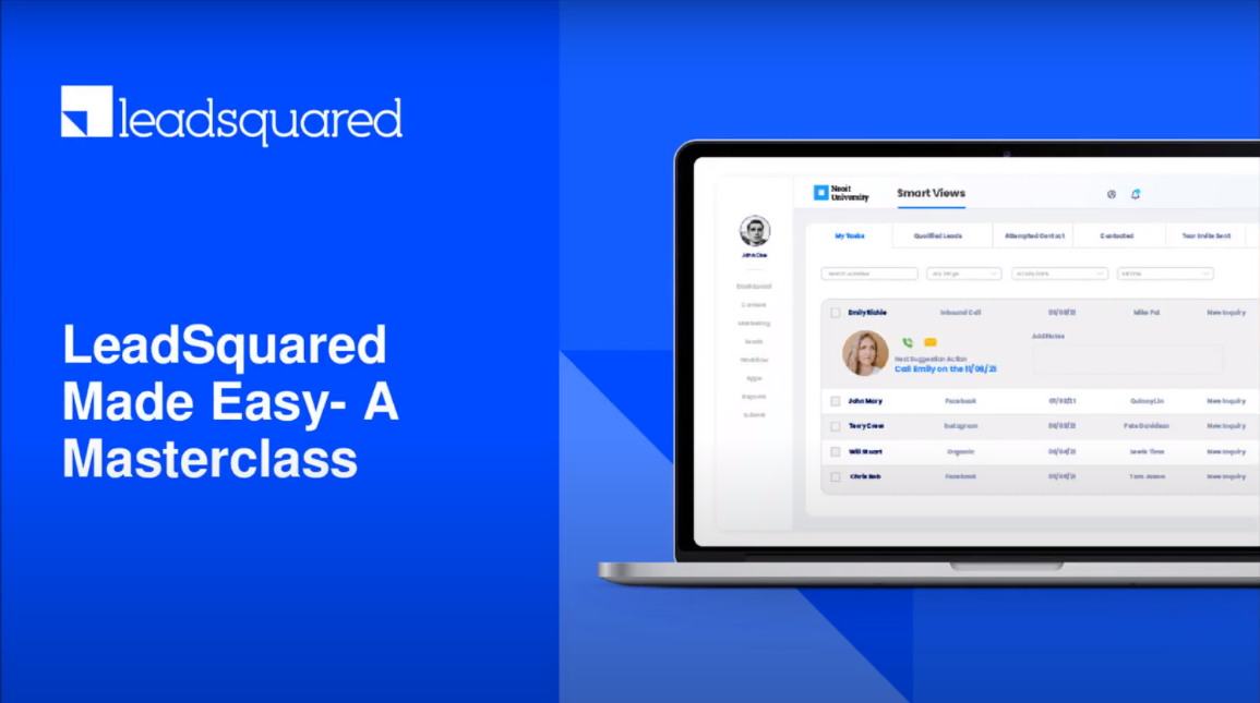 LeadSquared Made Easy - A Masterclass - Help & Support