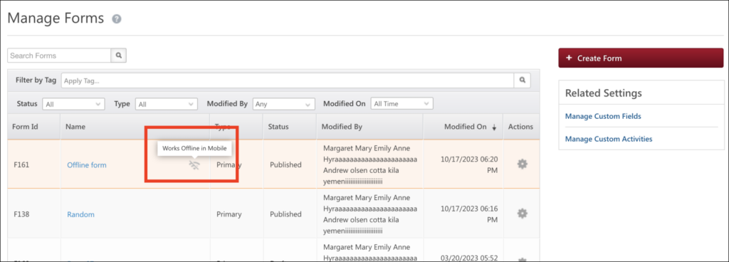 Enable Dynamic Forms on Offline Mode in the Mobile App - Help & Support