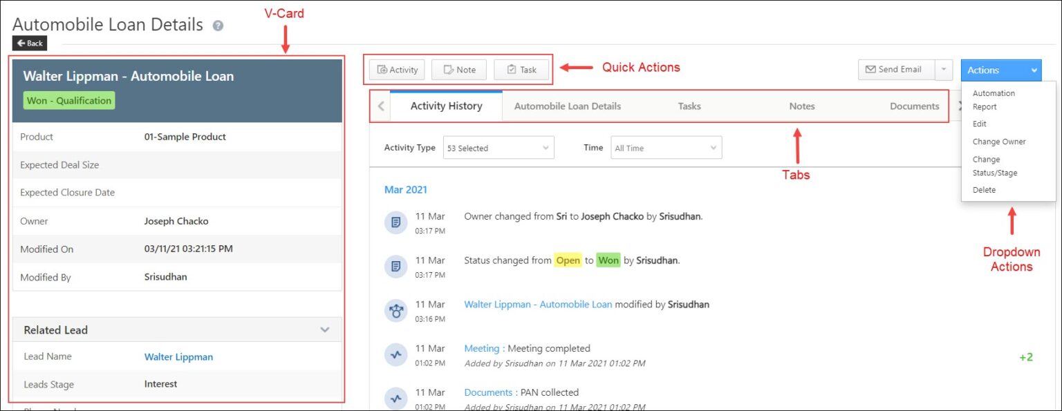 Opportunity Details View Customization (ODVC) - Help & Support