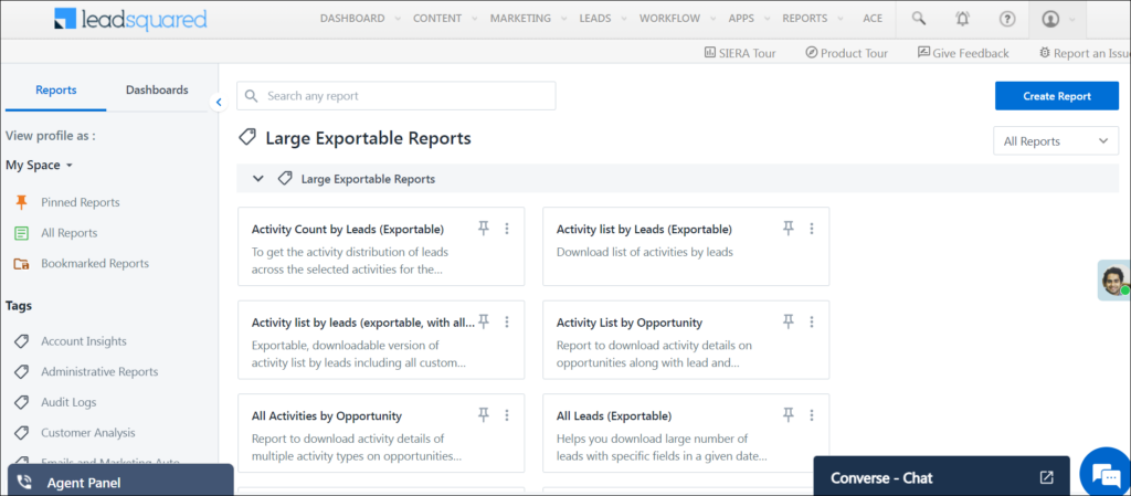 Large Exportable Reports - Help & Support