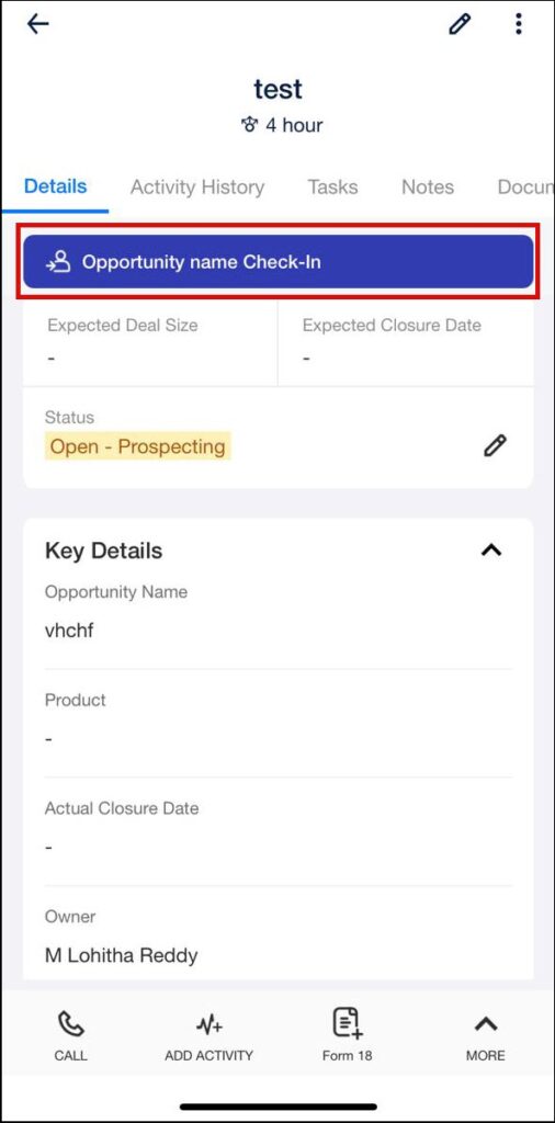 Lead/Opportunity Level Check-in and Check-out on Mobile App - Help ...