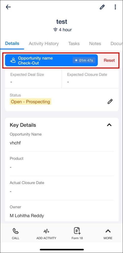 Lead/Opportunity Level Check-in and Check-out on Mobile App - Help ...