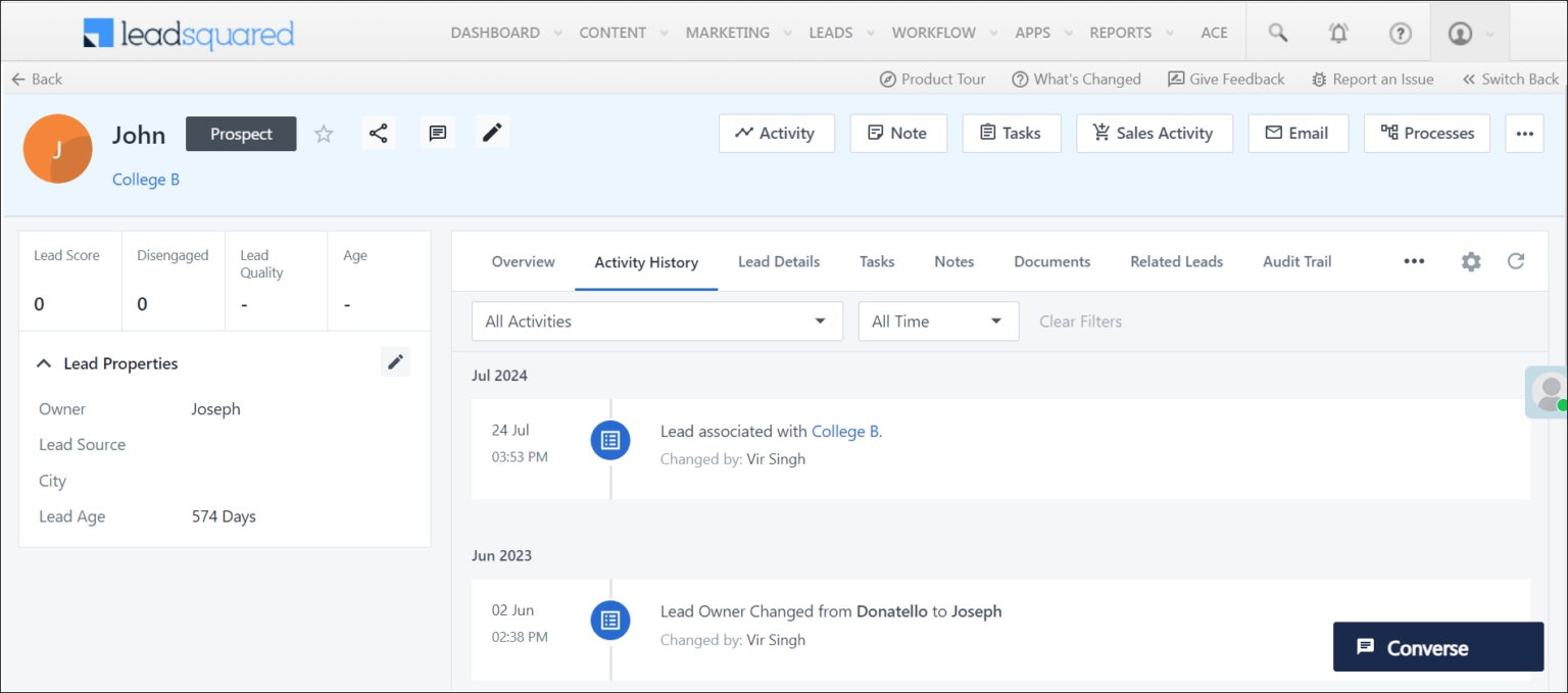 LeadSquared Getting Started Guide for Sales Users - Help & Support